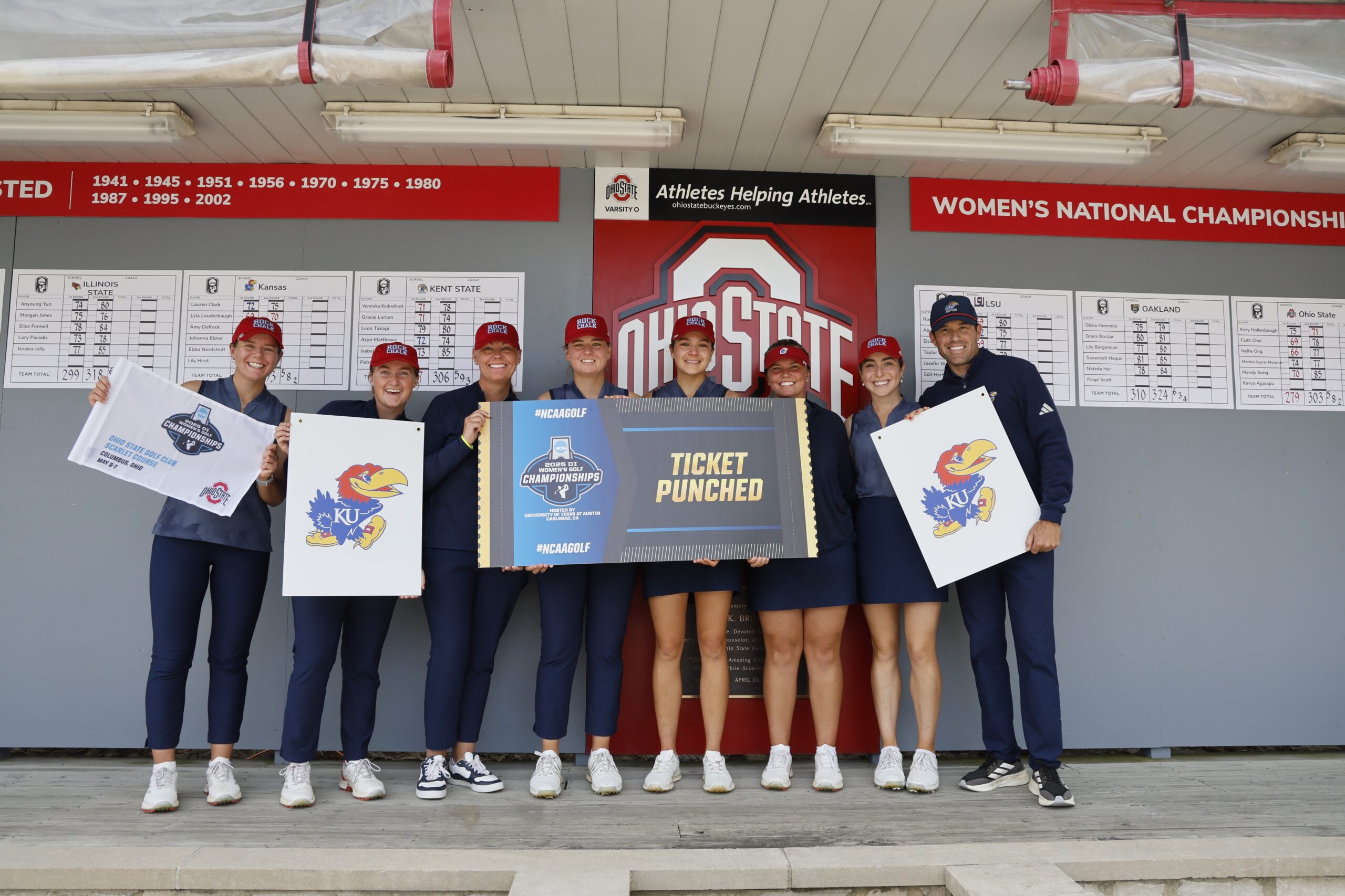Louderbaugh, KU women’s golf win Columbus Regional, advance to NCAA ...